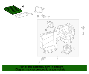 8713907020 - Cabin Air Filter 2012-2024 Toyota | AutoNation Parts