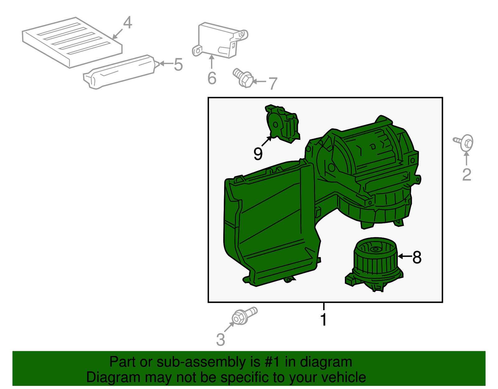 87130-0C070 - 2007-2019 Toyota Tundra - Blower Assembly | Toyota Parts ...