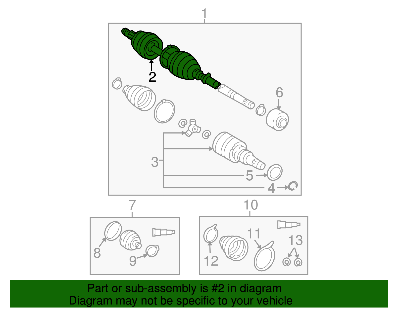 2003-2008 Pontiac Vibe Joint Kit 88972716 GM | GMPartsDirect.com