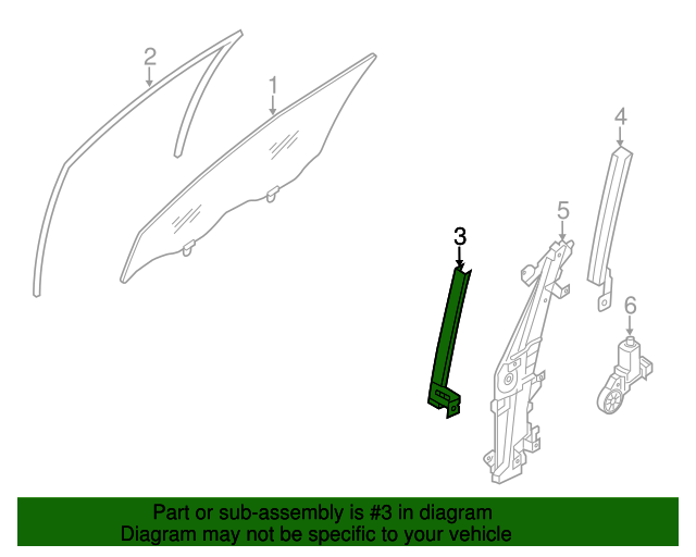 2017-2021 Nissan Rogue Sport Sash Channel - Driver's Side (LH) 80215 ...