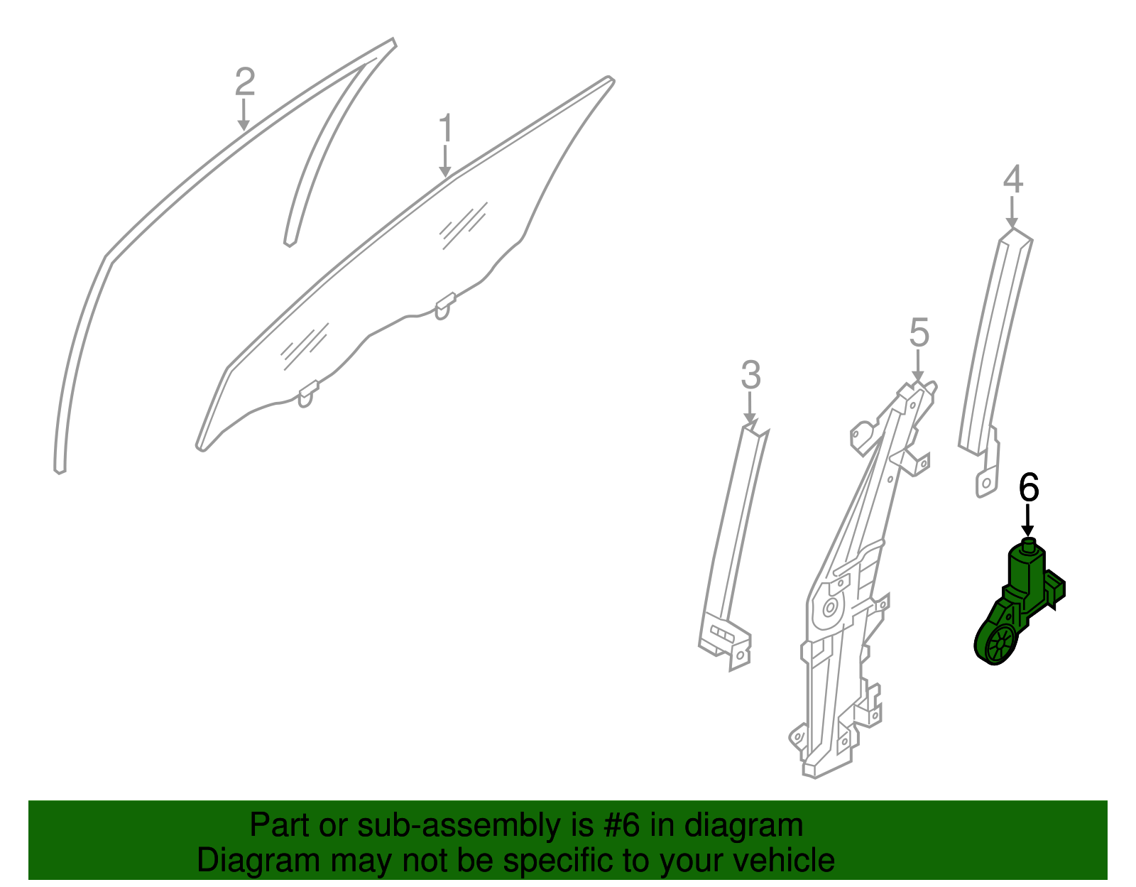 2017-2023 Nissan Window Motor 80731-4CA0A | OEM Parts Online