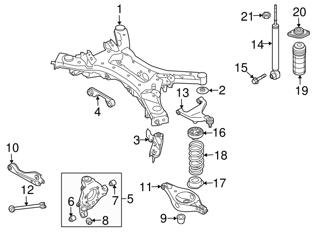 2003-2014 Nissan Murano Spring Seat 55050-JP00A | Nissan Parts Plus