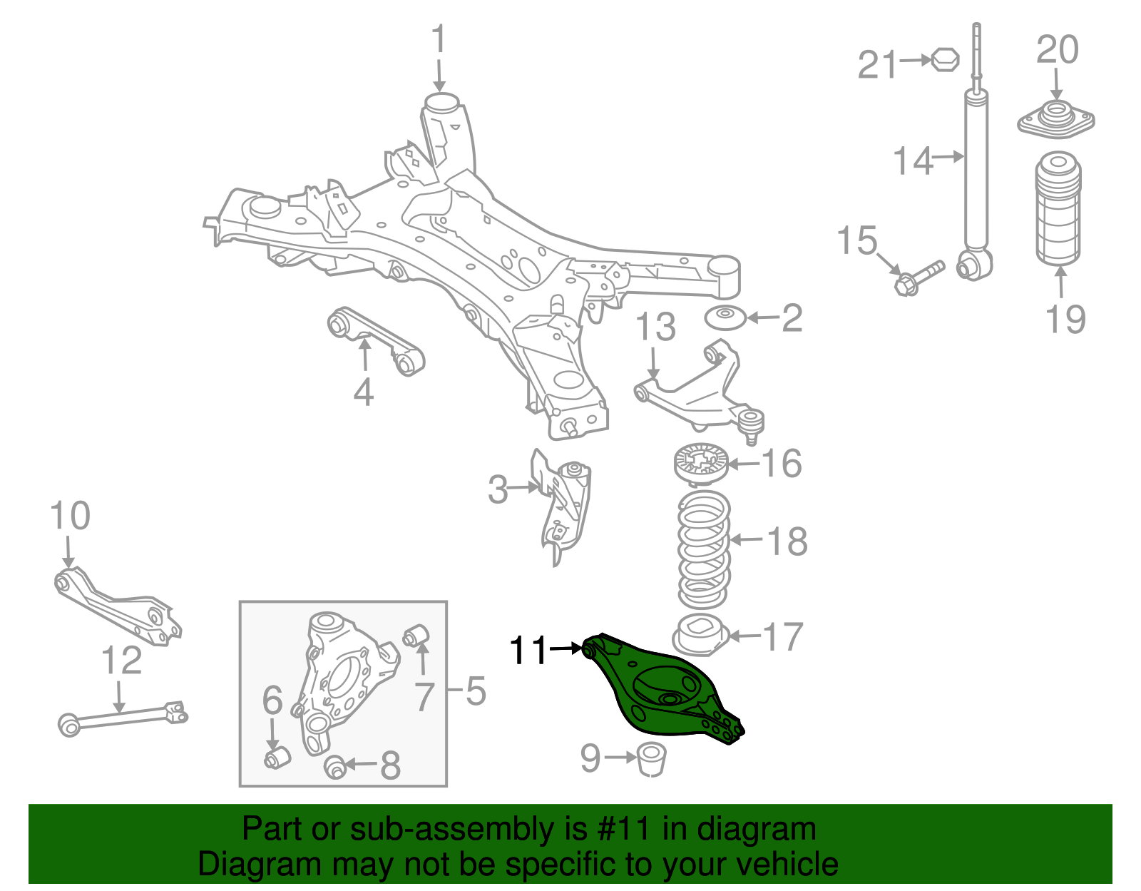 2009-2014 Nissan Murano Lower Control Arm 551B0-JP00A | Nissan RVA