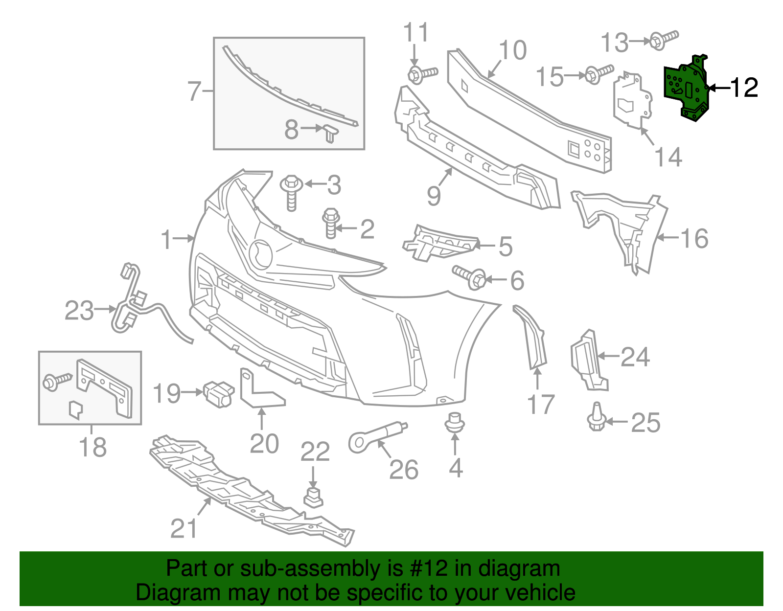 2015-2017 Toyota Prius V Rail Extension 57014-47070 | Toyota Parts Center