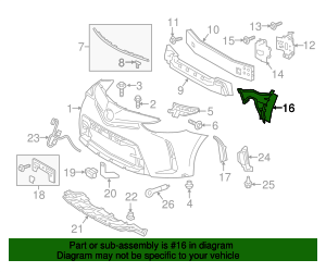 2015-2017 Toyota Prius V | Intake Duct | 52821-47020 | OEM Vehicle Parts