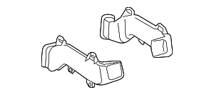 58863-33051 - Rear Duct 2013-2018 Lexus | Longo Lexus Parts