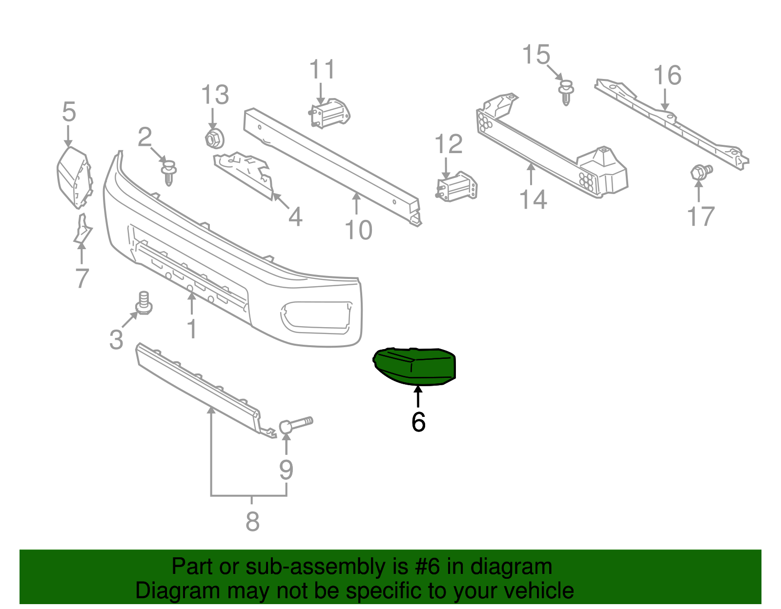 Genuine Toyota Bumper Corner Cover (Left, Front) part# 52423-35050 for ...