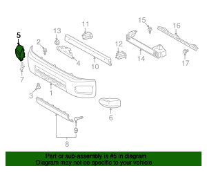 2007-2014 Toyota FJ Cruiser Bumper Corner Cover 52422-35030 ...