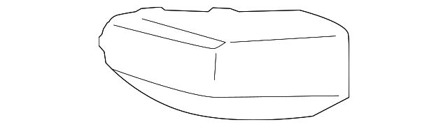 52423-35050 - Bumper Corner Cover (Left, Front) - 2010-2014 Toyota FJ ...