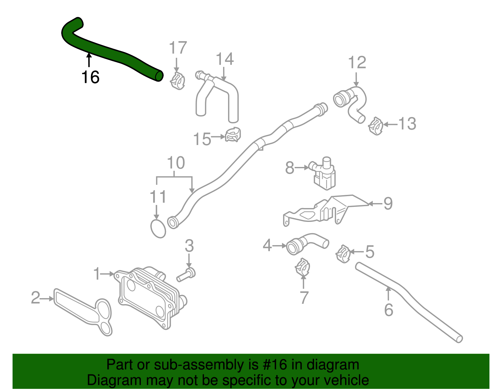 4M0-819-372-BR - Hose 2017-2019 Audi Q7 | Audi OEM Parts