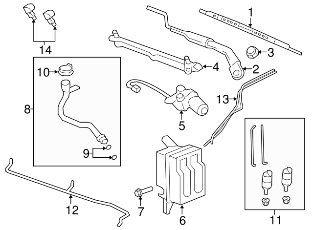 2012-2015 Chevrolet Captiva Sport Windshield Washer Nozzle 96673371 ...