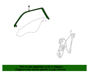 2008-2021 Dodge Challenger Run Weather-Strip - Passenger Side (RH ...