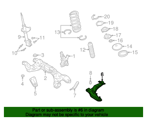 54500-2Y412 - Suspension Control Arm 2000-2004 Infiniti ...