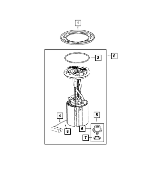 Fuel Pump and Sending Unit for 2014 Ram 1500 | Mopar Online Parts
