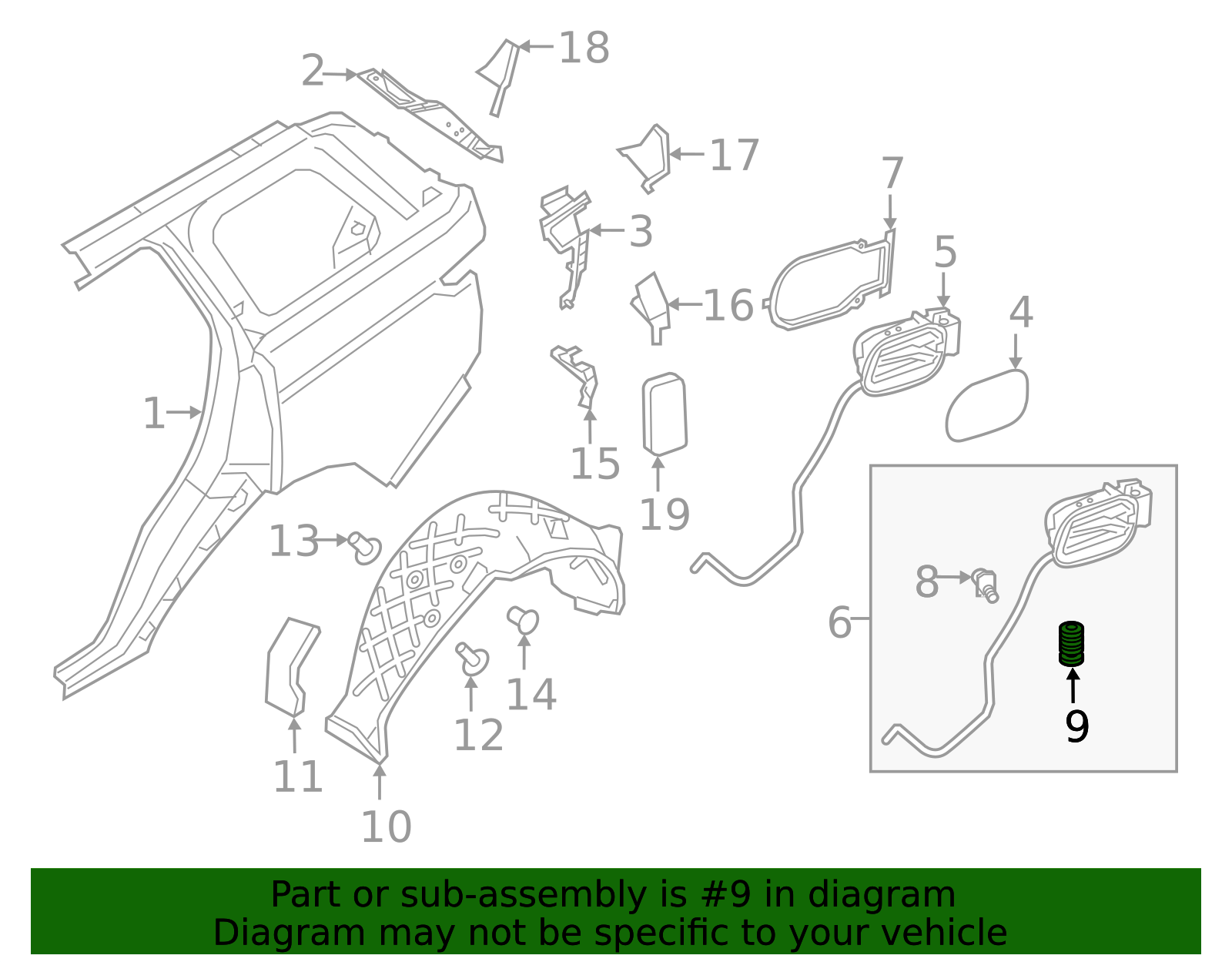 2017-2023 Land Rover | Lock Button Bumper | LR085888 | Express Land ...