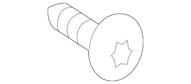 000000-001022 - Partition Panel Screw 2010-2018 Mercedes-Benz ...