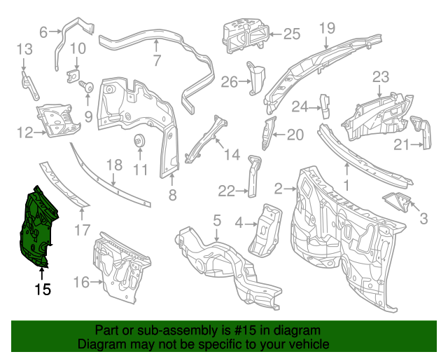 2010-2018 Mercedes-Benz Engine Compartment Insulation 212-682-68-00 ...