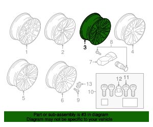36-11-6-777-777 - Wheel Alloy - 2009-2013 BMW | BMWPartsHub