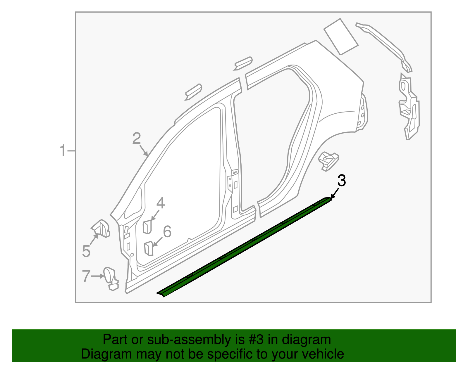 2015-2021 Volkswagen Filler Plate 5G4-809-342 | VW Direct Parts