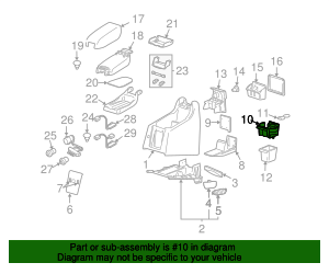 30766139 - Console Cup Holder 2003-2014 Volvo XC90 | AutoNationParts.com