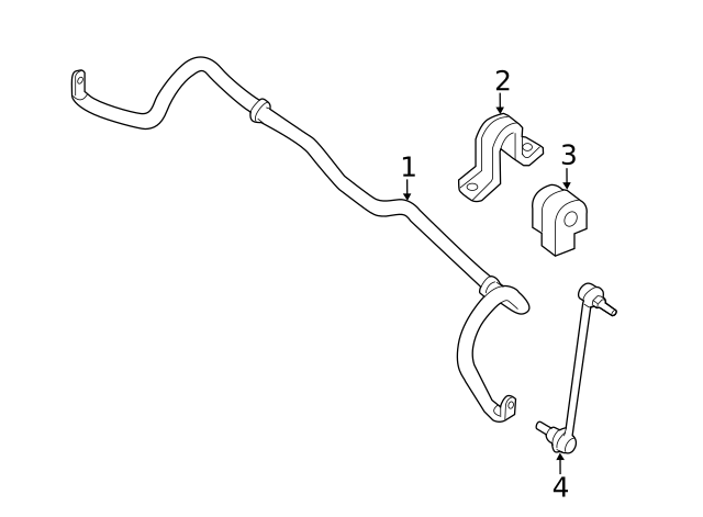 2020-2023 Nissan Kicks Stabilizer Link 54618-9MF0A | Nissan Parts Plus