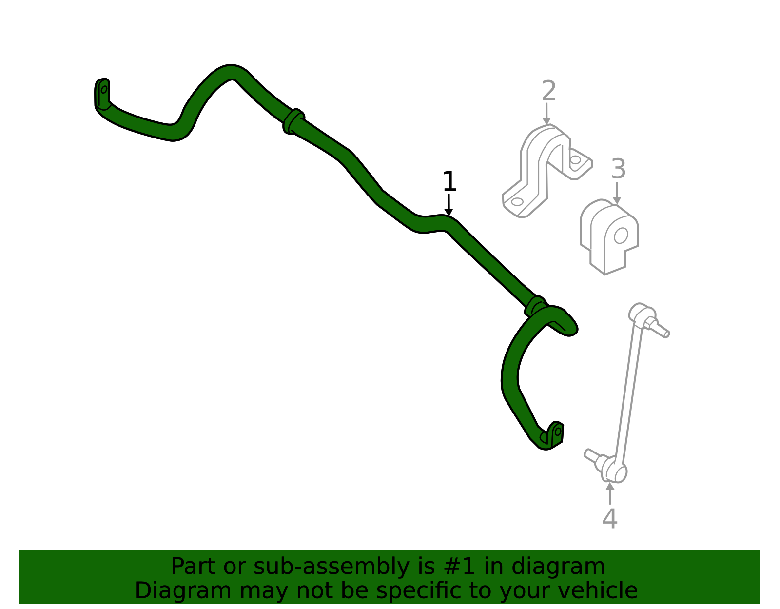 2018-2024 Nissan Kicks Stabilizer Bar 54611-5RL0B | Nissan Parts Central