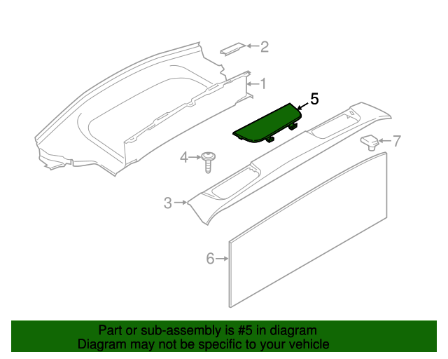 2012-2019 Porsche 911 Convertible Top Stowage Compartment Trim Panel ...
