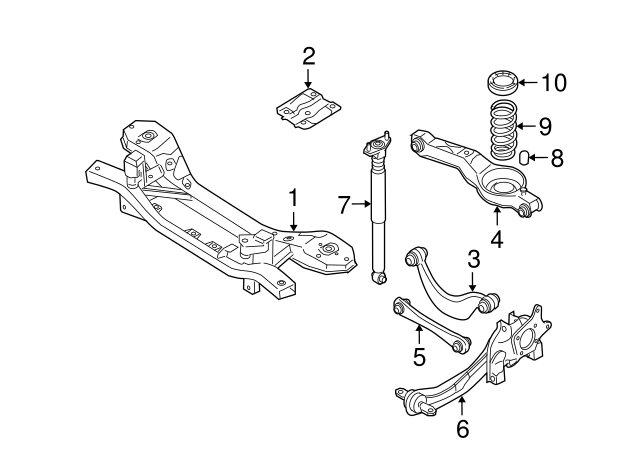 B35P-28-200 - Trailing Arm 2004-2009 Mazda 3 | Bam Wholesale Parts