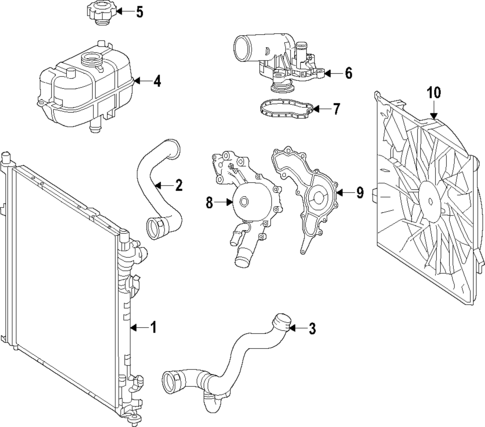 Radiator & Components for 2014 Jeep Grand Cherokee | Mopar Parts Canada