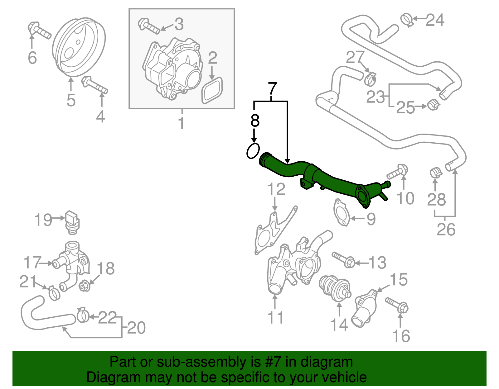 PY02-15-190 - High-Quality Water Pipe for 2014-2018 Mazda | AutoNation Parts