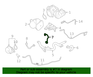 2009-2013 BMW Engine Coolant Hose 11537795136 | OEM Parts Online