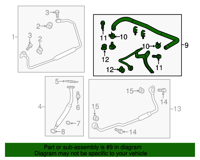 2011-2016 Buick Turbocharger Coolant Feed Pipe 12642340 | GMPartsDirect.com