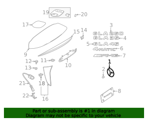 247-817-05-00 - Hatch Emblem 2021-2023 Mercedes-Benz | AutoNationParts.com