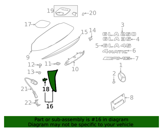 177-885-49-04-9040 - Side Spoiler 2021-2023 Mercedes-Benz | Mercedes ...