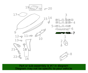 247-817-57-00 - Nameplate 2021-2023 Mercedes-Benz GLA 250 | Mercedes ...