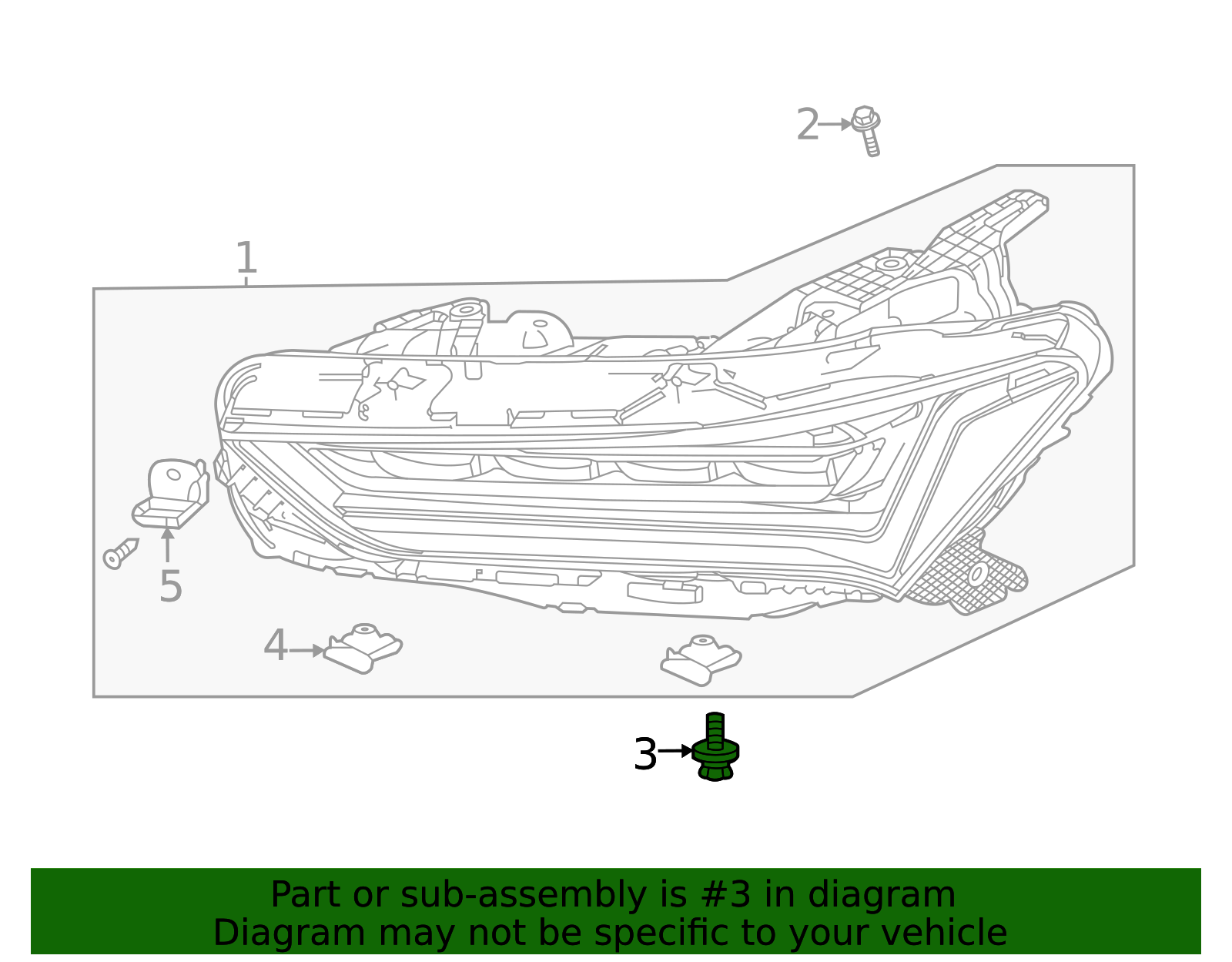 Genuine OEM Acura - Headlamp Assembly Bolt Part# 93405-06016-04 | Acura ...