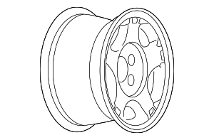 9596050 - 17x7.5-Inch Aluminum Wheel - 2007-2014 Chevrolet | Findlay Part