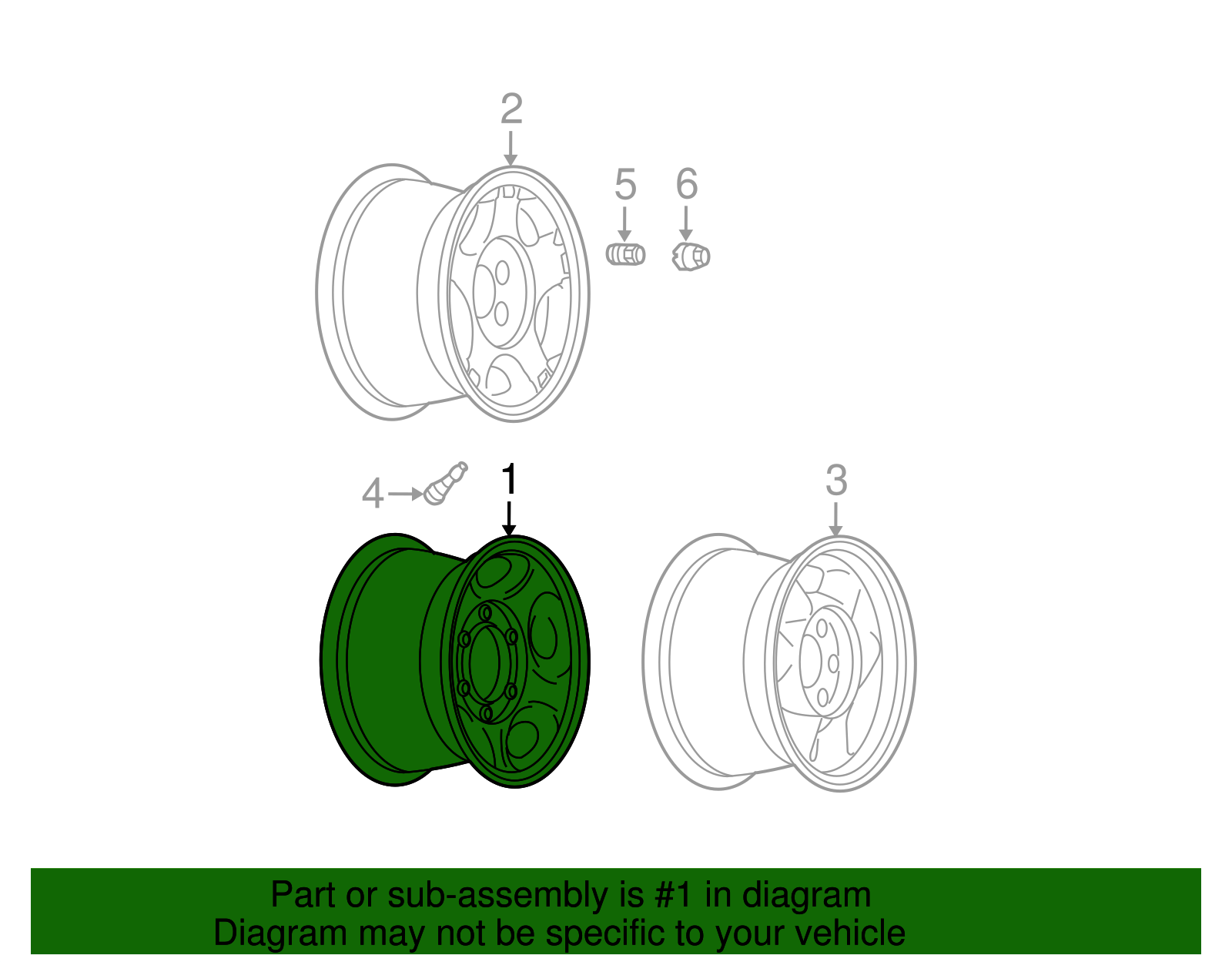 2005-2017 GM Wheel, Steel 9595246 | GM Parts Center
