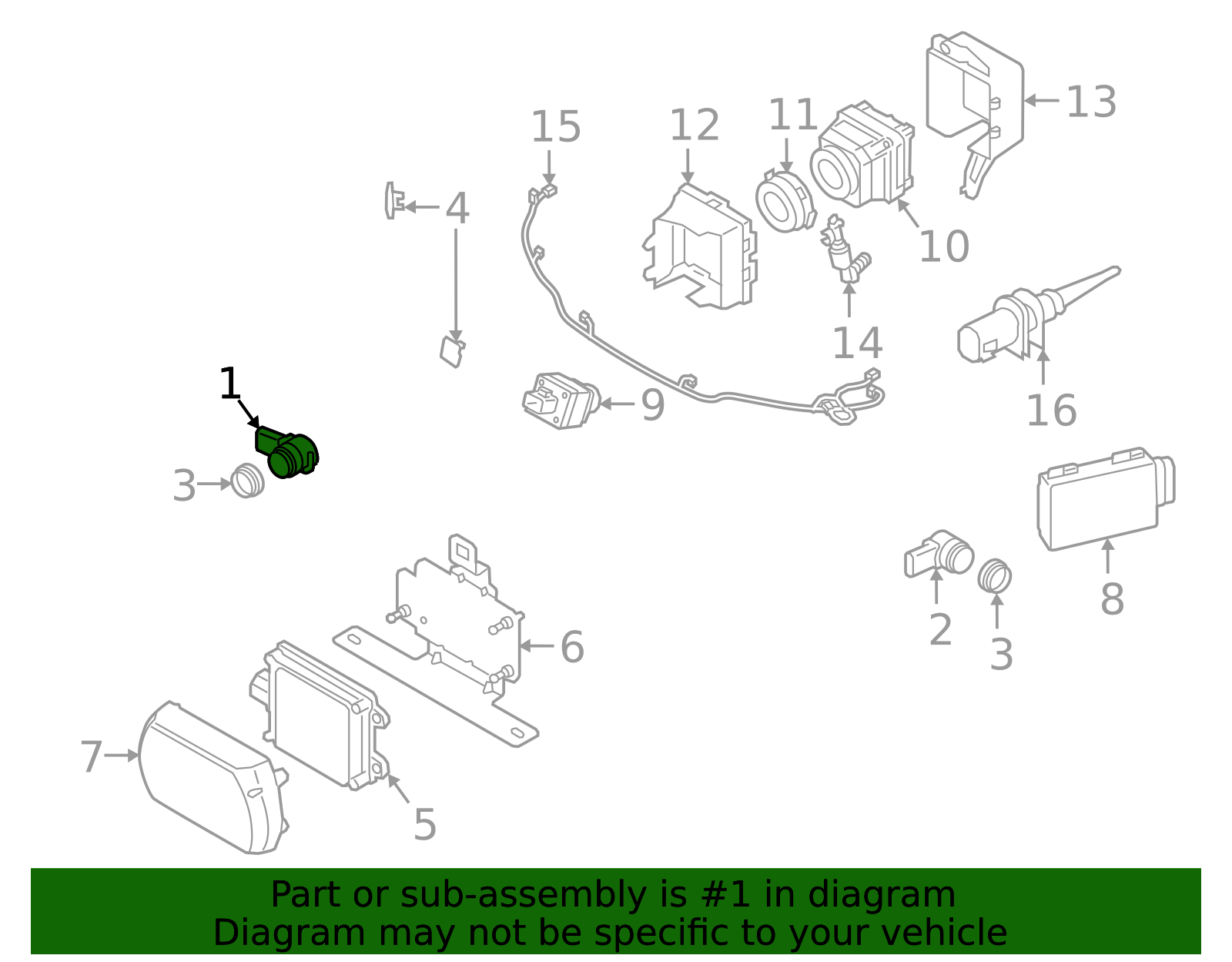66-20-9-283-752 - Park Sensor 2014-2023 BMW | Best BMW Parts