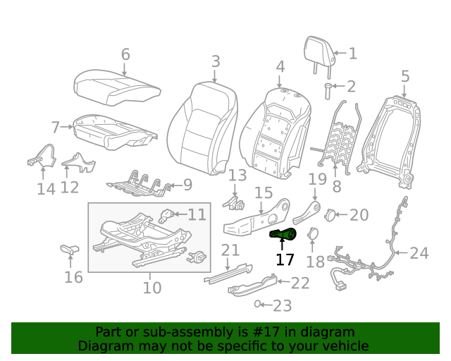 2018-2022 Chevrolet Adjust Handle 84311432 | GMPartsDirect.com