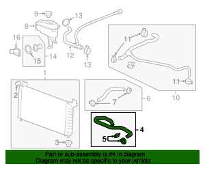 22762638 - Radiator Inlet Hose 2011-2014 GM | AutoNationParts.com