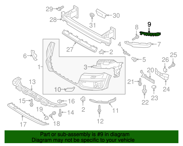 2017-2019 Audi Q7 Cap 4M0-807-749-B | Audi OEM Parts