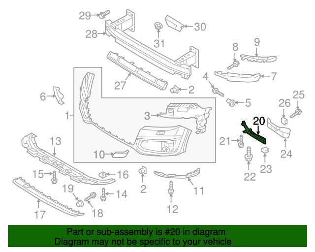 Deflector - Audi (4M0-853-887-C) | Audi Usa Parts