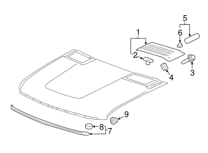22753693 - Passenger Side Hood Rear Molding 2011-2014 GM ...