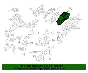 2017-2021 Jeep Compass Upper Rail Assembly - Driver's Side (LH ...