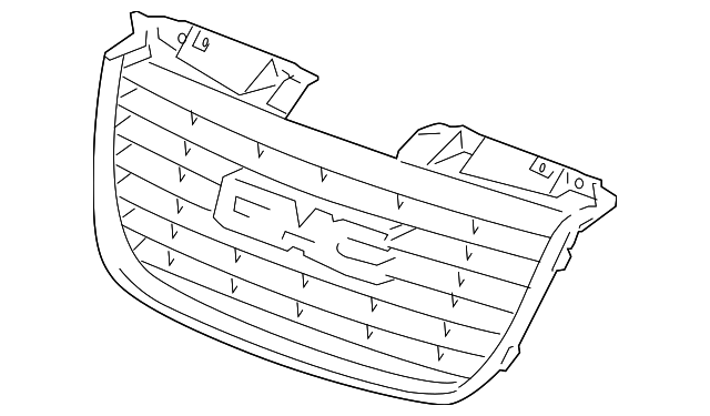 22761714 - Front Upper Grille 2007-2014 GMC | GMPartsNow