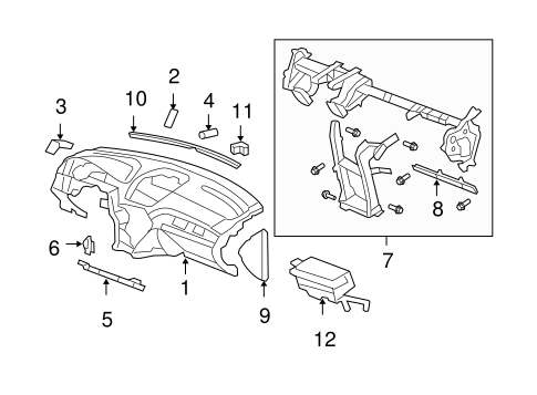 Instrument Panel for 2011 Acura MDX OEM Parts Online
