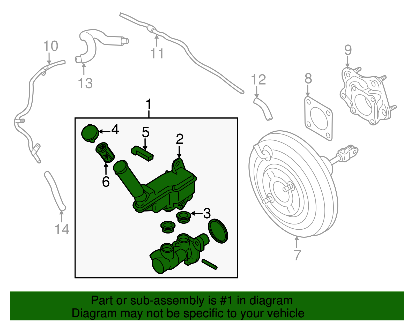 2014-2017 Nissan Juke Master Cylinder Assembly D6010-3DD1A | Temecula ...