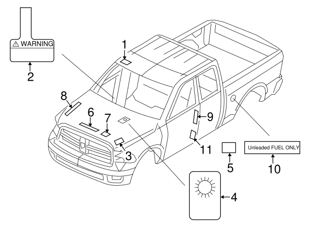2010-2018 Mopar Label 68192224AB | TascaParts.com