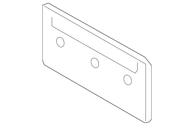 2020-2022 Audi Q3 License Bracket 83A-807-287-9B9 | Audi USA Parts